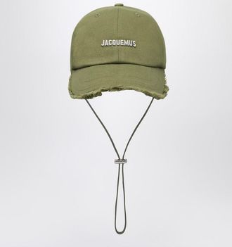 Jacquemus La Casquette Artichaut cotton cap khaki