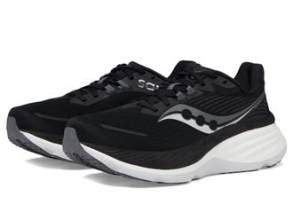 Saucony Herren Hurricane 24 Schuhe, Schwarz/Carbon, 11.5 Wide