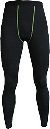 LaoZan Pantalon De Sport Casual Pantalon De Jogging Legging Collant De Compression pour Homme Fitness Course Noir Vert M