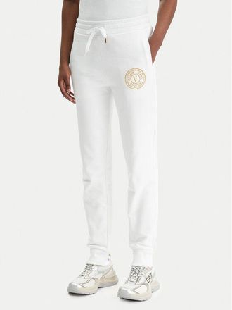 Versace Jeans Couture Jogginghose 80HAAT02 CF01T Wei&szlig; Regular Fit