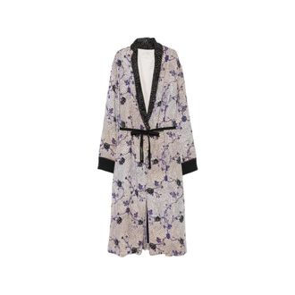 Forte_Forte Floral-Print Belted Coat - - Blouses & Shirts - Damen - Mehrfarbig - XS