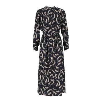 Forte_Forte Robe Chemisier Satin Royal Leopard - Femme - Robes - Multicolore - Taille: 40 FR