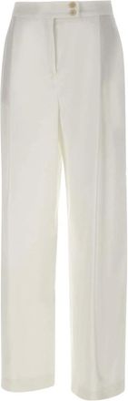 Eleventy Femme, Pantalons, Blanc, Taille: 36 FR Pantalon Palazzo Tailleur