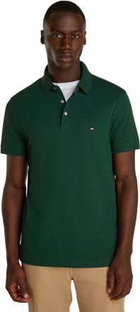 Tommy Hilfiger Herren Poloshirt Kurzarm 1985 Slim Fit, Gr&uuml;n (Ornamental Green), XXL