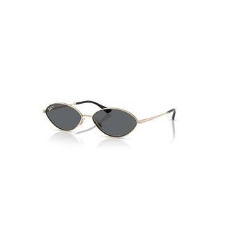Ray-Ban Kai Bio-based Sonnenbrillen Hellgold Fassung Grau Glas Polarisiert 56-15