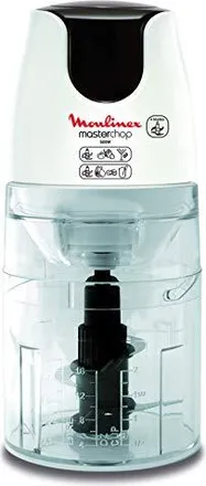 Moulinex Masterchop XL - Hachoir avec 4 lames, syst&egrave;me de s&eacute;curit&eacute;, 500 W, Blanc