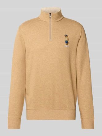 Polo Ralph Lauren Regular Fit Pullover aus Baumwoll-Mix mit Viskose-Anteil mit Polo-Bear-Stitching
