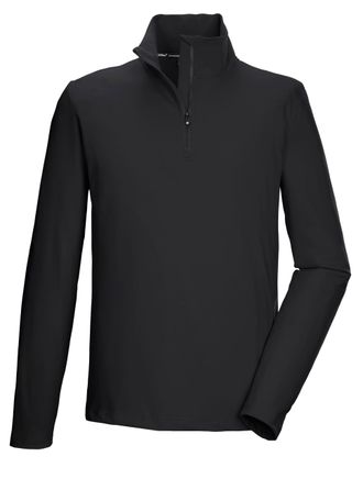 Killtec Herren Funktionsshirt/Fleeceshirt mit Stehkragen und Rei&szlig;verschluss KSW 71 MN FLX SHRT, schwarz, XXL, 43465-000