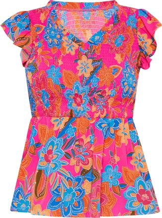 Usha Bluse Frauen Mehrfarbig Rosa