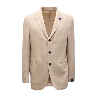 Lardini Wollanzug im klassischen Stil - - Jackets - Herren - Beige - XL