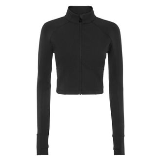 Plein Sport Femme, Sweatshirts et sweats &agrave; capuche, Noir, Taille: 40 FR Cropped Jogging Full Zip