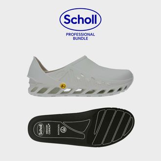 Scholl Evoflex Grau Antistatische PRO-Einlegesohlen mit Memory Cushion f&uuml;r Evoflex - Grau/Schwarz