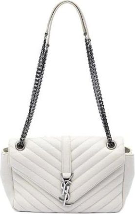 Saint Laurent Sac bandouli&egrave;re Pre-owned Envelope - Femme - Pre-owned - Blanc - Taille: ONE Size