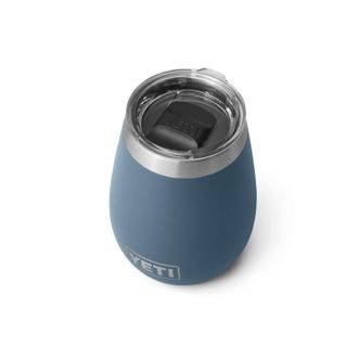 Yeti Rambler Weinglas, vakuumisoliert, Edelstahl mit MagSlider-Deckel, 284 ml, Nordic Blue