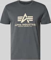 Alpha Industries T-Shirt mit Logo und Rundhalsausschnitt