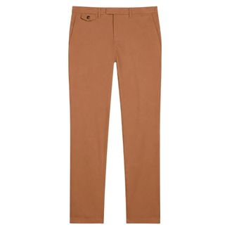 Ted Baker Haydae Chino-hose Mit Strukturmuster In Hellbraun