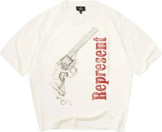 Represent Represent, Homme, Tops, Beige, Taille: XL Camiseta print estampado