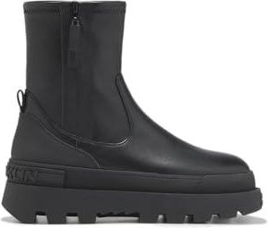 D.Franklin Bottes Femme Coupe Moyenne All Track Zip Noir - Bottes pour Femme - Mode Décontractée - Taille (36) - Modèle all-track