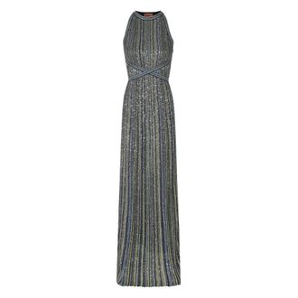 Missoni &Auml;rmelloses langes Strickkleid mit Pailletten - - Dresses - Damen - Mehrfarbig - S