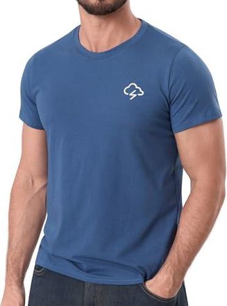 iClosam T-Shirt Homme imprim&eacute; &eacute;l&eacute;gant T-Shirts &agrave; Manches Courtes pour Homme T Shirts &agrave; col Rond Coton, id&eacute;al pour l&eacute;t&eacute; Coupe Classique
