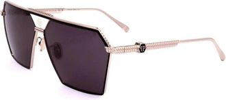 Philipp Plein Femme, Accessoires, Gris, Taille: ONE Size Lunettes de soleil &agrave; monture en titane