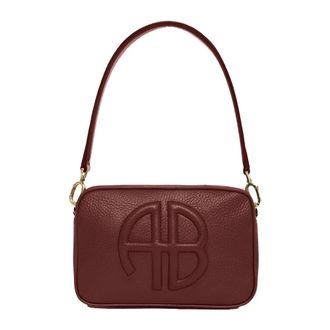 Anine Bing Femme, Sacs, Rouge, Taille: ONE Size Sac &agrave; Bandouli&egrave;re en Cuir Rouge Mod&egrave;le Lili