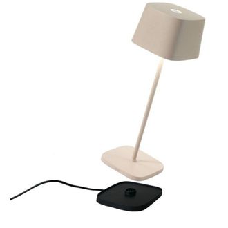 Zafferano Zafferano Ofelia Pro Sand LED-Tischlampe, wiederaufladbar und dimmbar - 2200-2700-3000 K - 9 Stunden maximale Leistung