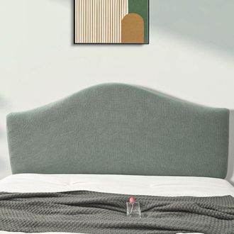Generic Stretch-Bettkopfteilbezug, waschbarer Staubschutz, dekorativer &Uuml;berzug for Queen- und Kingsize-Betten(Light Green,220cm)