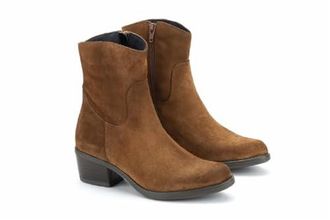 Lince Lince Bottines Campero Commodo | Semelle en caoutchouc | Semelle int&eacute;rieure en gel amovible | I33101 | Fabriqu&eacute;es en Espagne, Daim Brandy, 36 EU