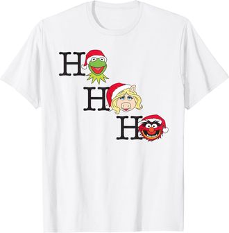 Disney Muppets Kermit Miss Piggy and Animal Holiday T-Shirt T-Shirt