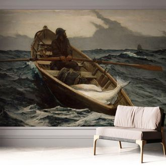 Tulup Fotomurale Adesivo - Parete Decorativa - Decorazione Casa - Stile Moderno Parete - Pescatore In Mare 312x219 Cm