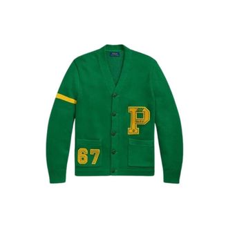 Polo Ralph Lauren Baumwoll-Cardigan - - Knitwear - Herren - Gr&uuml;n - S