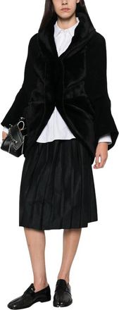 Junya Watanabe Jacke mit Schalkragen aus Kunstpelz - - Knitwear - Damen - Schwarzk - M