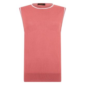 Moorer Nadine Strickpullover ohne &Auml;rmel - - Knitwear - Damen - Rosa - XS