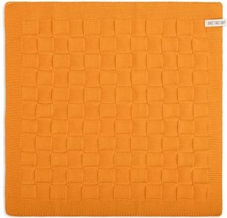 Knit Factory Torchon/Essuie Main Uni - Orange - 50x50 cm
