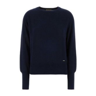 Woolrich Femme, Pulls, Bleu, Taille: 40 FR Cotton Modal Crewneck