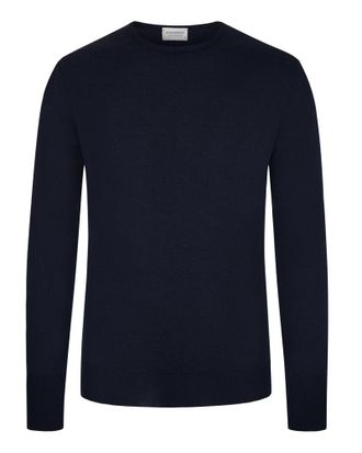 John Smedley Pullover aus Merinowolle, O-Neck in