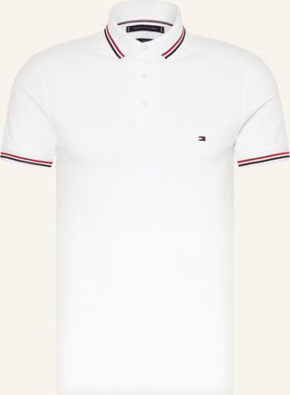Tommy Hilfiger Pique-Poloshirt Tipped Slim Fit weiss