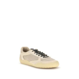 Prada Mens Beige Polyester Athletic Sneakers