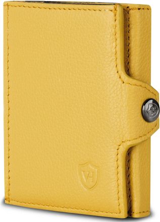 Von Heesen Slim Wallet mit RFID Schutz - Geldb&ouml;rse Herren klein - Mini Geldbeutel Damen Portmonee - Kartenetui Echtleder Karten Portemonnaie - Leder Kreditkarten