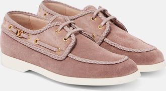 Valentino Garavani Chaussures bateau Palm Avenue en daim