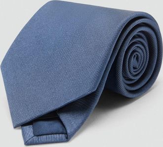 Mango Einfarbige Seidenkrawatte himmelblau - Herren - Einheitsgröße - MANGO MAN