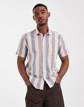Barbour Portwell - Kurz&auml;rmliges Hemd mit buntem, sommerlichem Streifenmuster