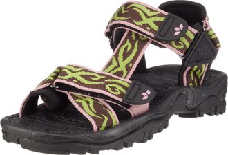 Lico Lorenzo V 400040, Damen Sandalen/Outdoor-Sandalen, braun, (braun-grün-rosa), EU 36