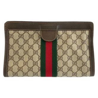 Gucci Sac bandouli&egrave;re Pre-owned en toile GG Supreme et cuir - Femme - Pre-owned - Beige - Taille: ONE Size