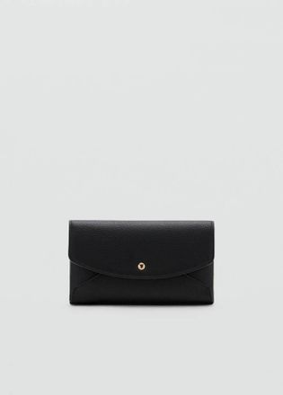 Mango Porte-documents &agrave; int&eacute;rieur contrastant noir - Femme - Taille unique - MANGO