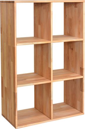 Livetastic Regal, Buche, Holz, Kernbuche, massiv, 4 F&auml;cher, 75.4x112.2x35 cm, in verschiedenen Gr&ouml;&szlig;en erh&auml;ltlich, Wohnzimmer, Regale, B&uuml;cherregale