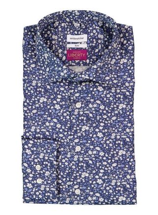 Seidensticker Seidensticker Herren Hemd blau Baumwolle