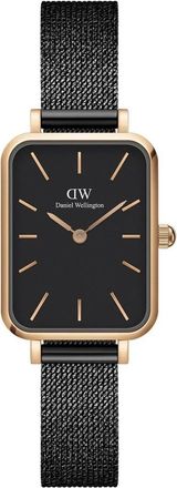 Daniel Wellington Femme, Accessoires, Noir, Taille: ONE Size Quadro Pressed Ashfield
