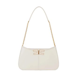 Elisabetta Franchi Femme, Sacs, Blanc, Taille: ONE Size Sac bandouli&egrave;re